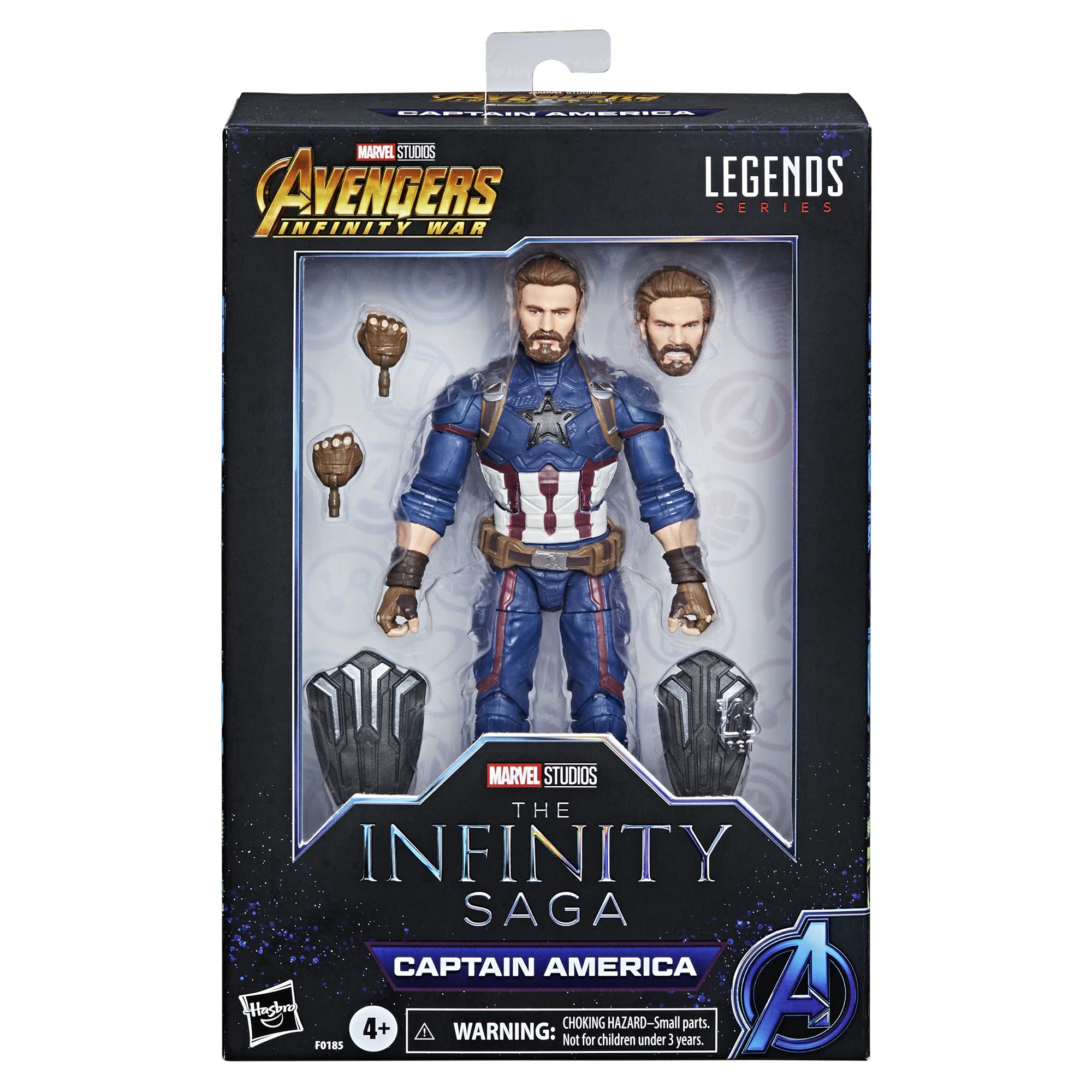 Marvel Hasbro Avengers Infinity Hasbro Legends Series, 15 cm Captain America Action Figure, Premium Design, Includes 5 Accessories, Multi-Colour, F01855L0