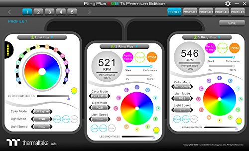 Thermaltake Pacific Lumi Plus 16.8 Million Colors Magnetic LED Strip 3 Pack CL-O014-PL00SW-A