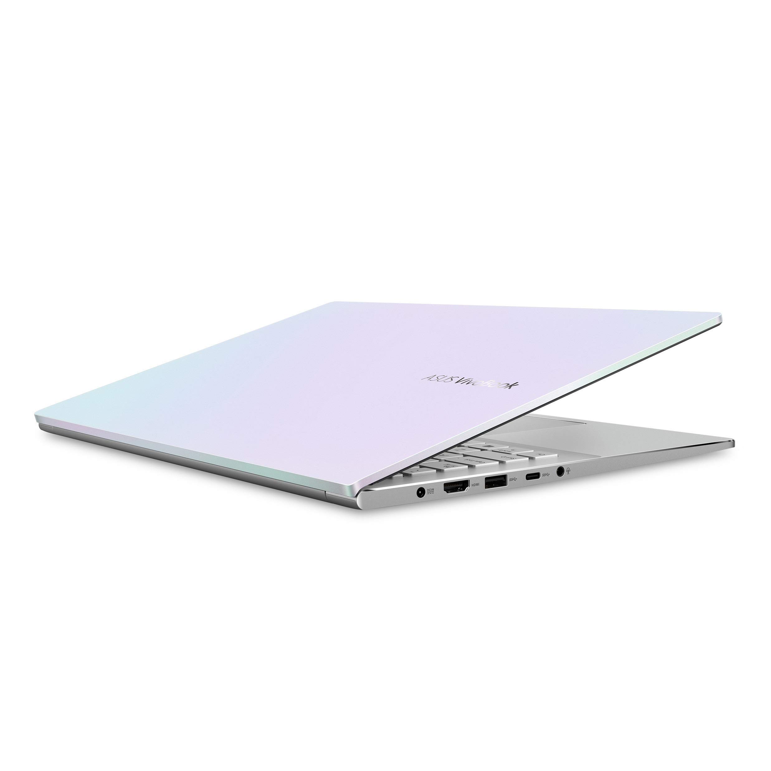 ASUS VivoBook S15 S533 Thin and Light Laptop, 15.6†FHD Display, Intel Core i5-10210U CPU, 8GB DDR4 RAM, 512GB PCIe SSD, Windows 10 Home, Dreamy White, S533FA-DS51-WH (Renewed)