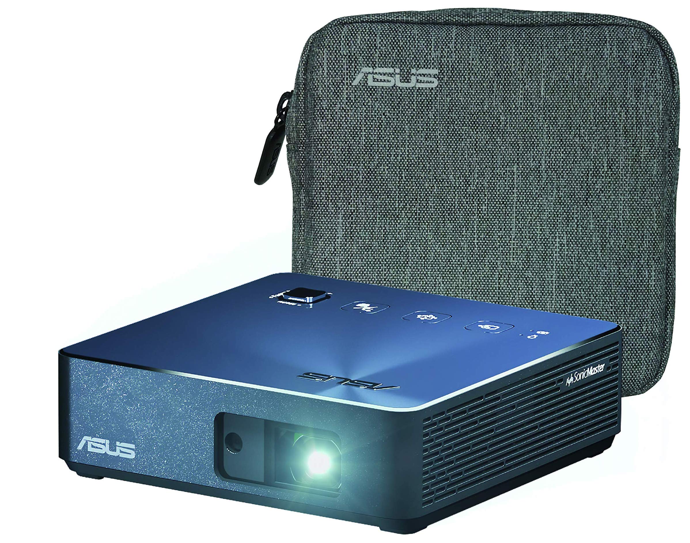 ASUS ZenBeam S2 Portable Mini Wireless Projector with Speakers 500 Lumens Native 720P USB-C HDMI Auto Keystone I Up to 3.5 Hours Battery | 2 Years Warranty
