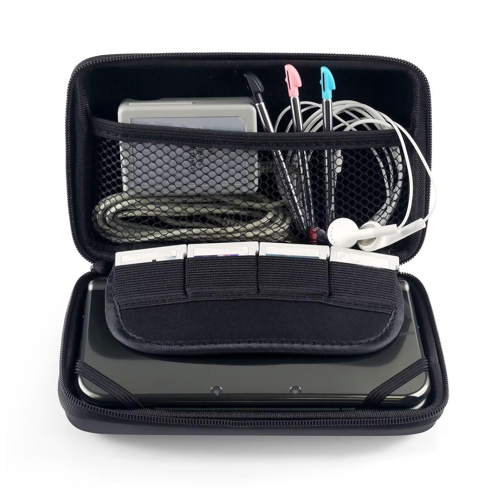 Black Skin Carry Hard Case Bag Pouch For Nintendo 3DS XL /3DS LL /3DS XL Protects Device from Accidents [video game]
