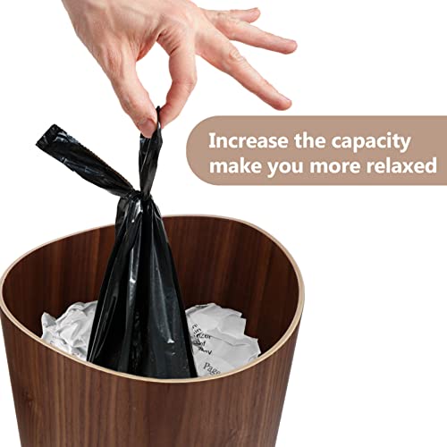 Cabilock Wooden Trash can Rubbish Bin Wood Basket Trash Can Storage Wastebasket Household Garbage Bin Wooden Rubbish Paper Container Decorative Hotel Ash- bin for Home Home Wastebasket