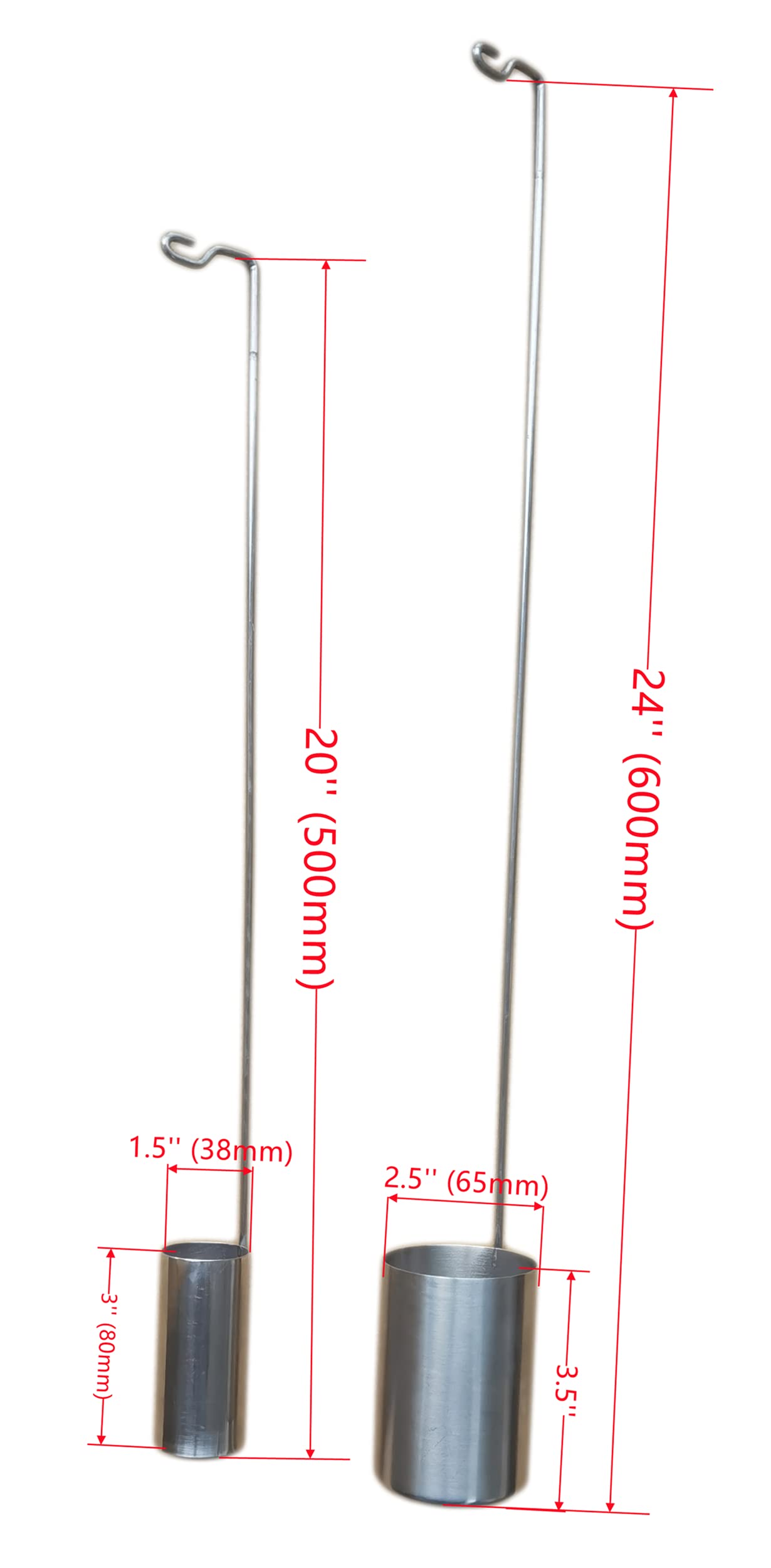 Dipper for Liquid Nitrogen Storage Vessel Liquid Nitrogen Dipper, Liquid Nitrogen Tank (Ø38mm-L500mm)