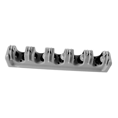 Cabilock Storage Rack Umbrella Storage Mounted Hooks Wall Mounted Shelves for Storage Wall Mount Clothes Rack Broom Holder Mop Hanger Mop Gripper Mounted Holder Dark Grey