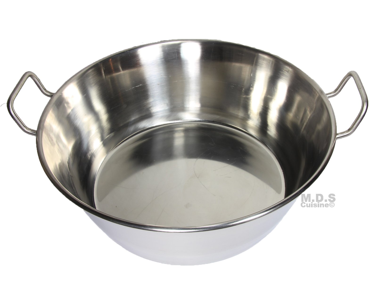 Cazo Stainless Steel Large 16" Heavy Duty Caso Para Carnitas Acero Inoxidable- Flat Surface