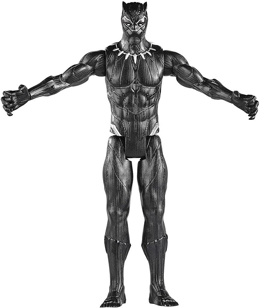 Marvel Titan Hero Series Black Panther Action Figure, 30 Cm Toy, Inspired Universe, for Children Aged from 4 Years