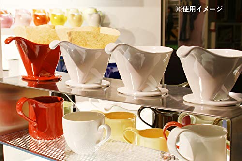 ZERO JAPAN Ceramic Coffee Dripper for #2 or #4 paper filter - Drip Cone Brewer - White