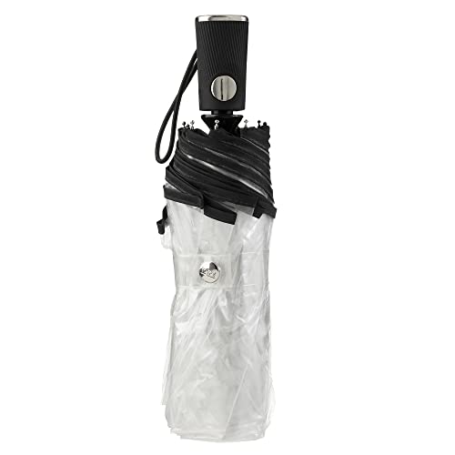 totes Clear Canopy Automatic Open Foldable Umbrella