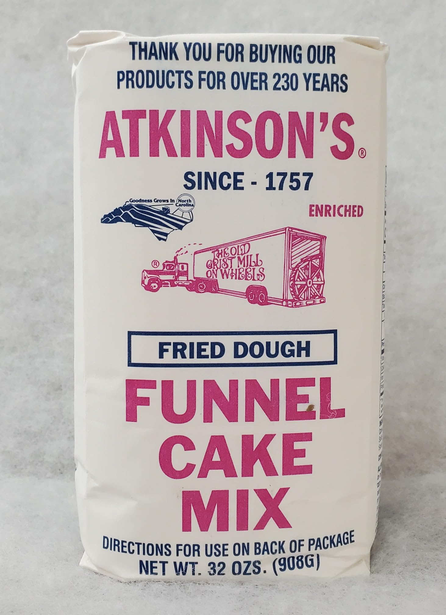 Atkinsons Fried Dough Funnel Cake Mix 2 - 2 lb. Bags, 32 Ounces