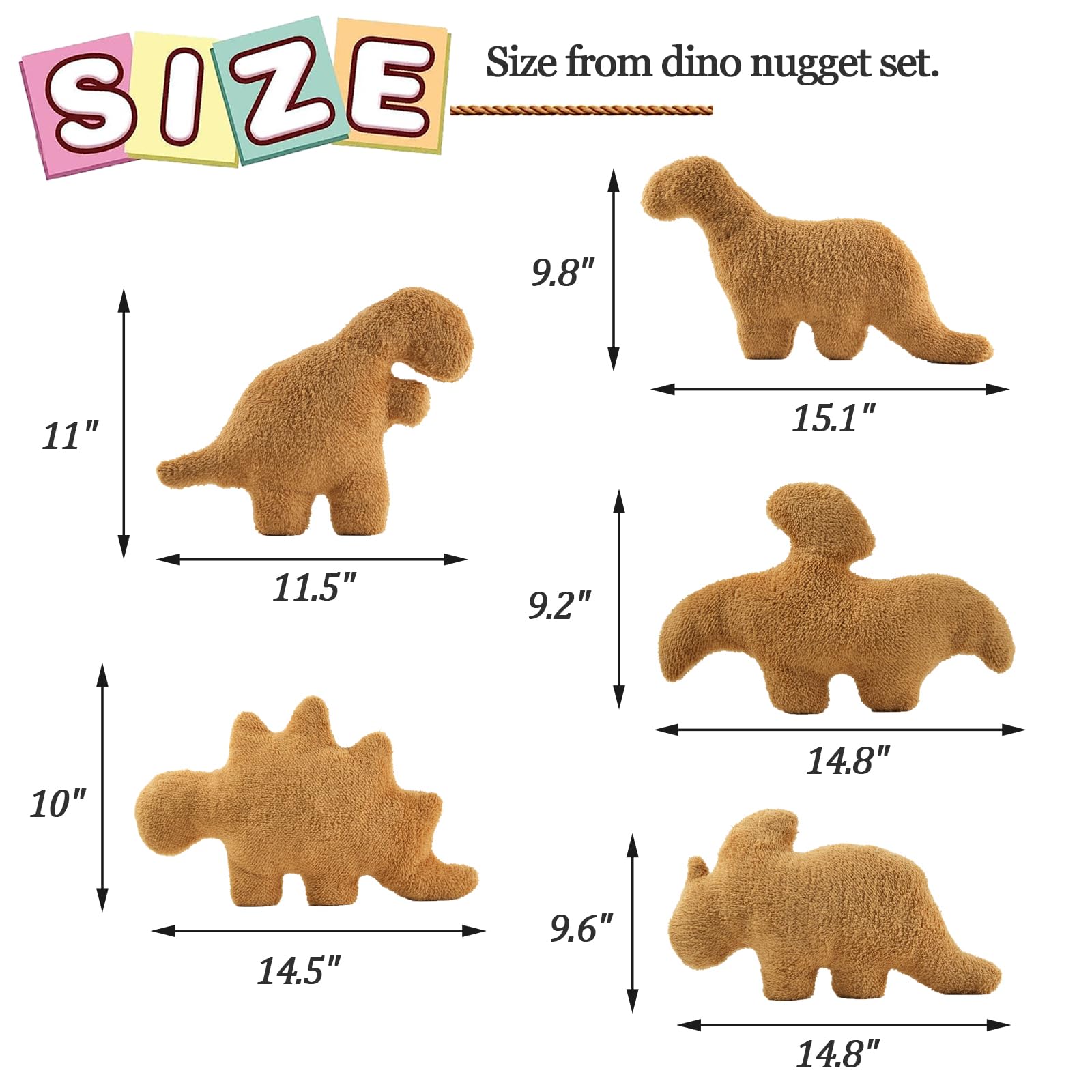 Dino Nugget Pillow Set-Delicious Hugs from Chicken Nugget Pillow,Dino Nugget Couch Pillow Set Gift for Chicken Nuggets Lovers