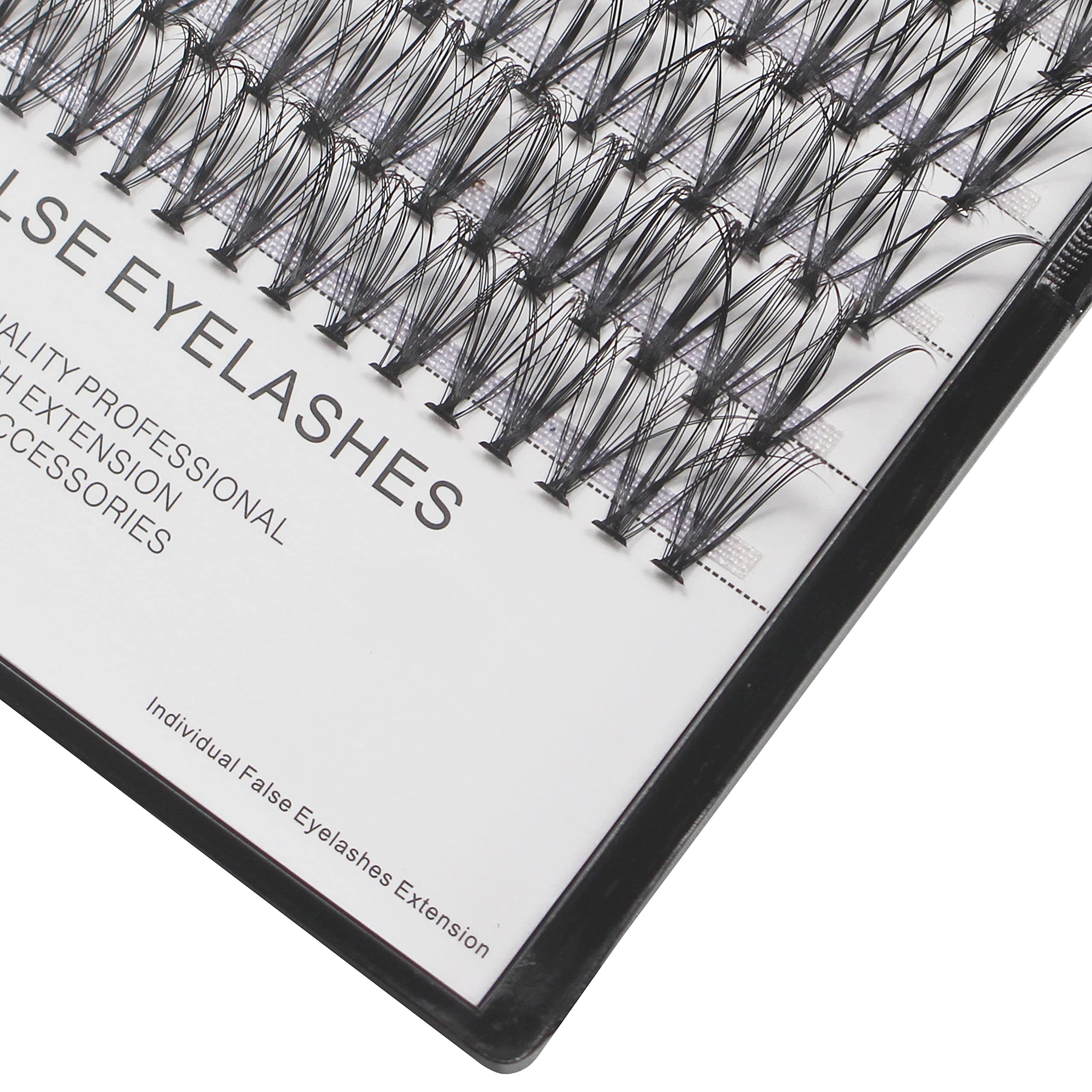 Bodermincer Large Tray 20D Cluster 0.07C,10 Lines,8-10-12-14mm Mixed,9-11-13-15mm Mixed, 10-12-14-16mm Mixed,Natural Long Individual Flare Lashes Cluster False Eyelashes (8-10-12-14mm Mixed)