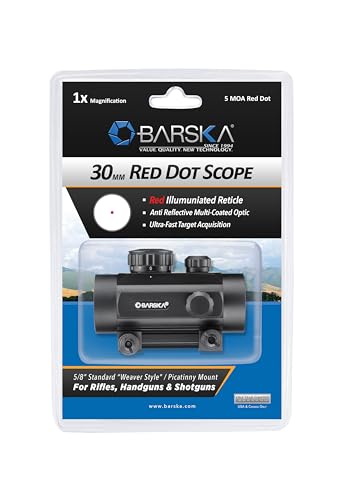 BARSKA 1x 30mm Red Dot Scope