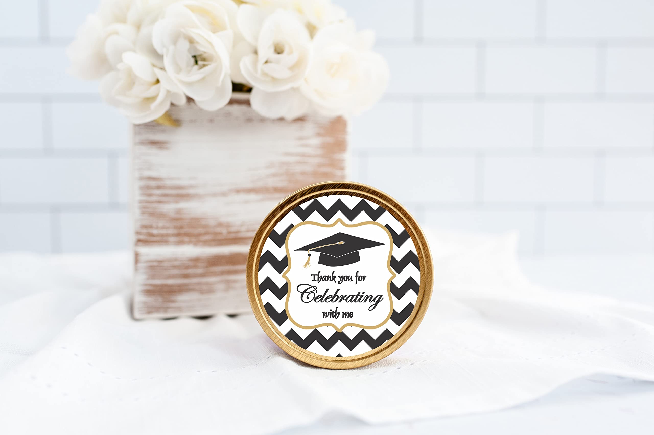 Philly Art & Crafts Graduation Stickers - Graduation Favor Stickers - Graduation Labels - Set of 40 Stickers