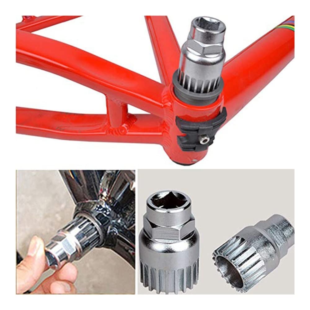 Bike Bottom Bracket Tool Mountain Road Bike Repair Tool Kits Bicycle Bracket Remover Crank Puller Remover Outdoor Sports Bicycle Repairing Tool Bicycle Bottom Bracket Removal Tool