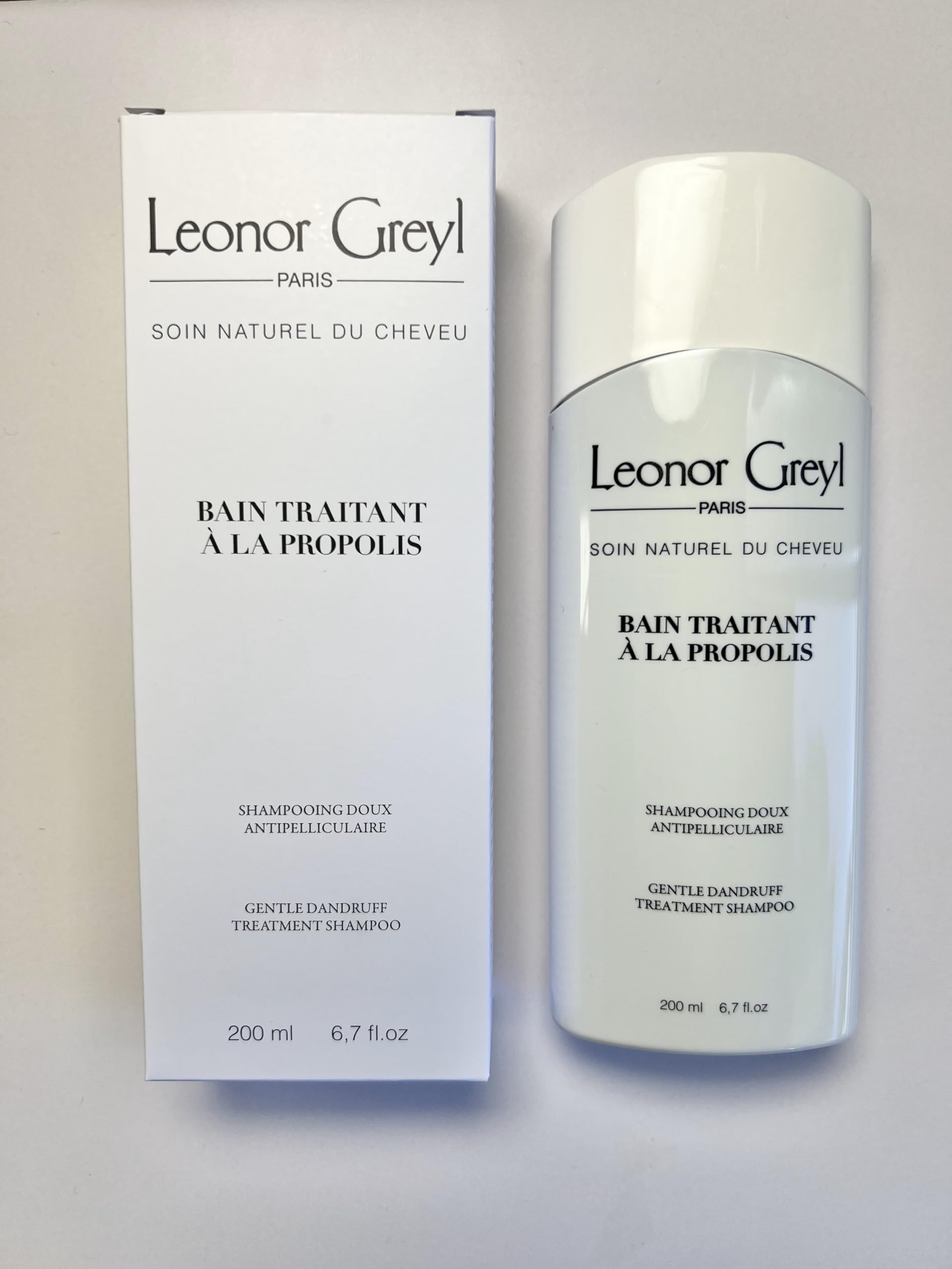 Leonor Greyl Gentle Dandruff Shampoo (Bain Traitant a La Propolis), Propolis & Chamomile Natural Dandruff Shampoo, 6.7 oz. Made In France