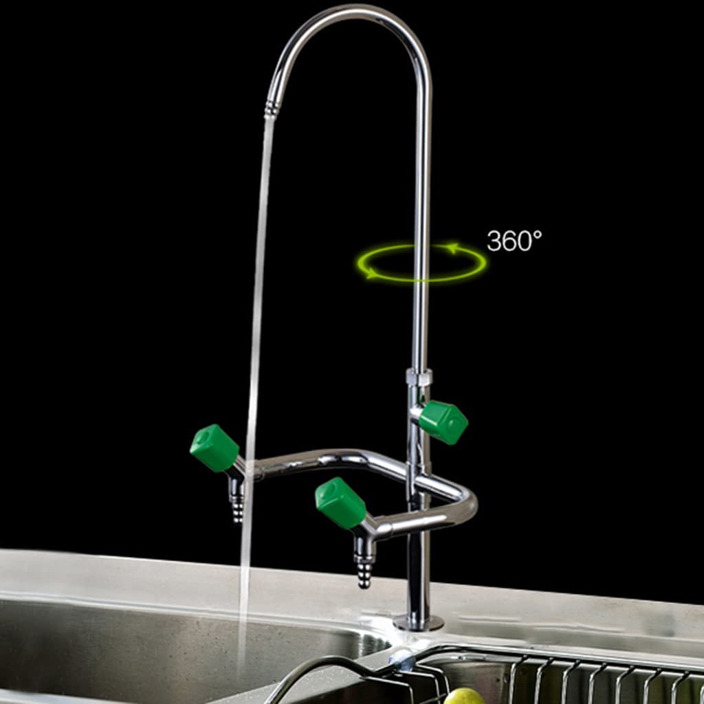 BBGS 3-nozzles Lab Faucets, High Arc Single Handle Sink Faucet for Kitchen Sink Stainless Steel Bar Commercial Laboratory Tap