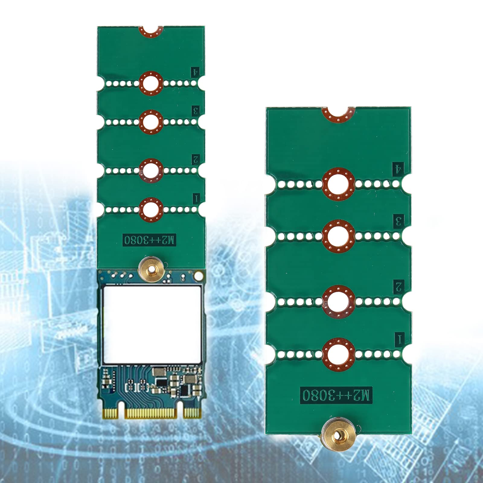 BALAX NGFF M2 SSD State Drive Adapter Expansion Board Raiser Riser Card Support 2230 2242 2260 to 2280 M.2 SSD