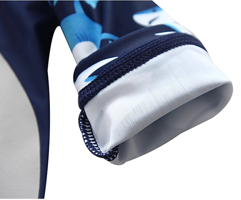 Yober Baby Boy Rash Guard Sun Protective Infant Toddler Swimwear Navy, 9-18 Months
