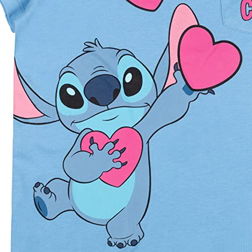 Disney Lilo & Stitch Little Girls T-Shirt Stitch Blue 7-8