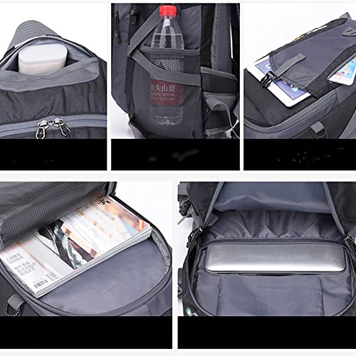 Backpack Men's USB Charging Travel bag Outdoor Large-capacity Sports Backpack Men's And Women's Waterproof Mountaineering Bag (Green)