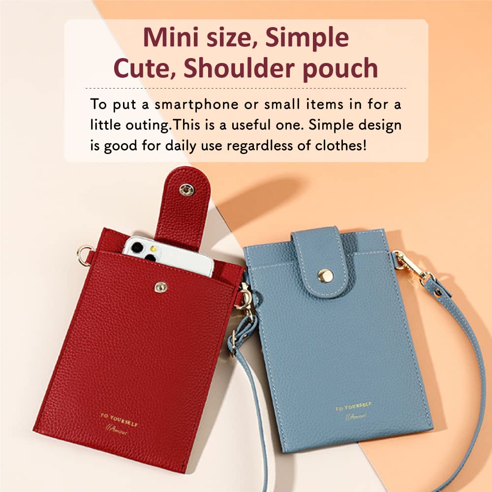 llAmour smartphone pouch Shoulder bag Crossbody Cellphone bag Color:Grey