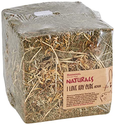 Rosewood Naturals I Love Hay Cube (M) (May Vary)