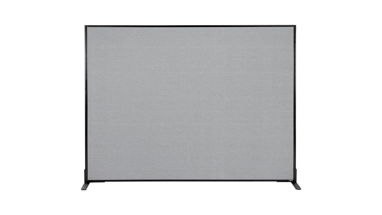 Global Industrial 60-1/4"W x 42" H Freestanding Office Partition Panel, Gray
