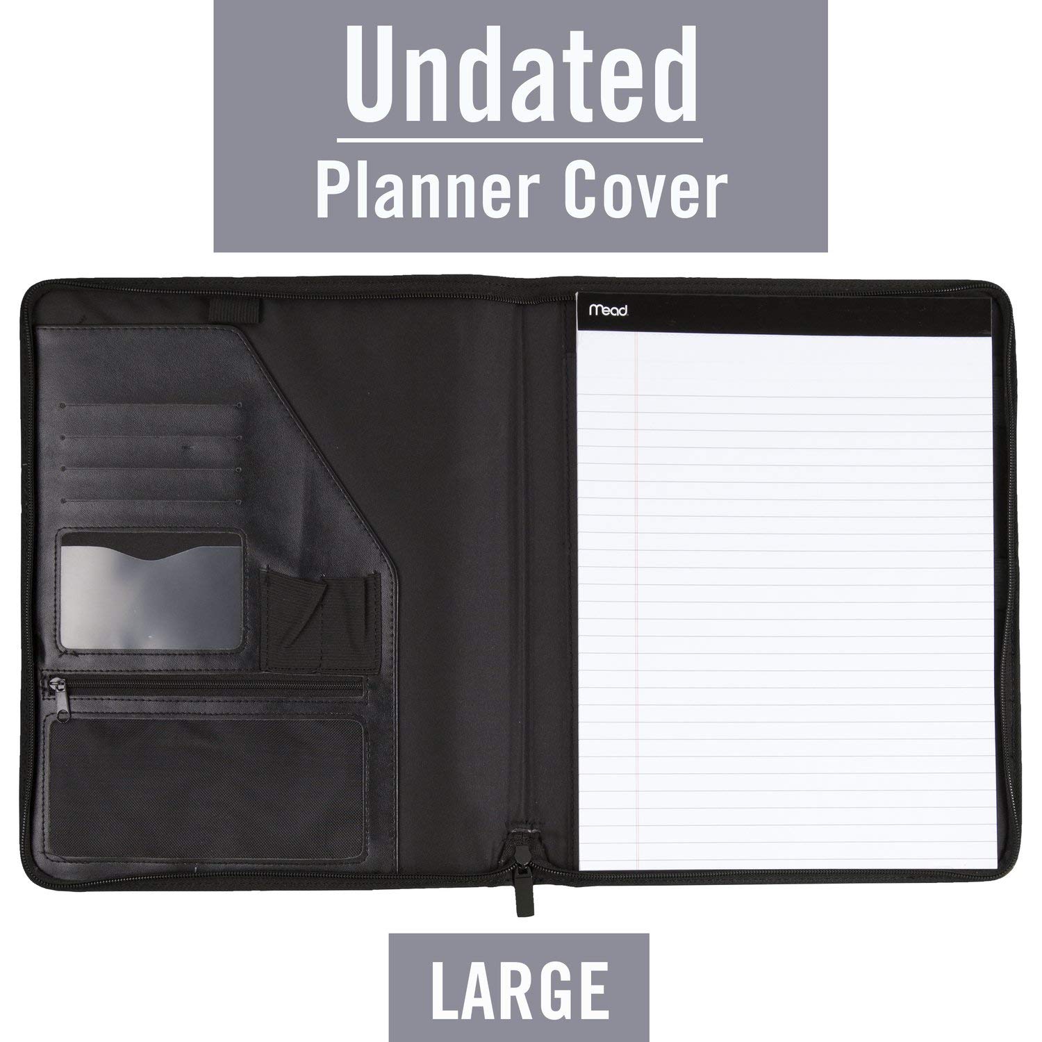 AT-A-GLANCE Professional Size Planner Cover, Fits 9" x 11" Pages, Black (80PJ2005)