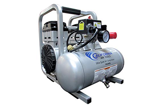 California Air Tools 1620S Ultra Quiet & Oil-Free 2.0 Hp, 1.6 Gal. Steel Tank Air Compressor