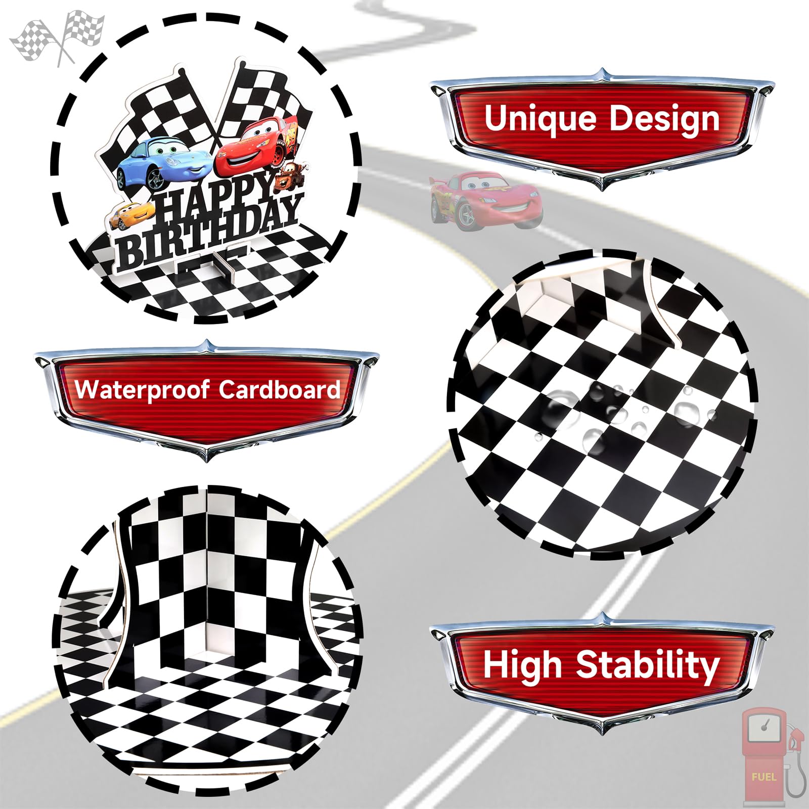 BACUTHY 2 Pack Cupcake Stands for Miner Crafting Birthday Party Decorations Pixel Game Party Favors Supplies, Cardboard Cupcake Holder with Toppers