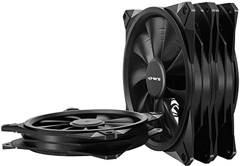 uphere 140mm Case Fan 3-Pack Computer Case Fan with Advanced Hydraulic Bearing for Silent Operation Standard 140 mm Case Fan 3 Pack with 3 Pin & Molex /(BK143-3)