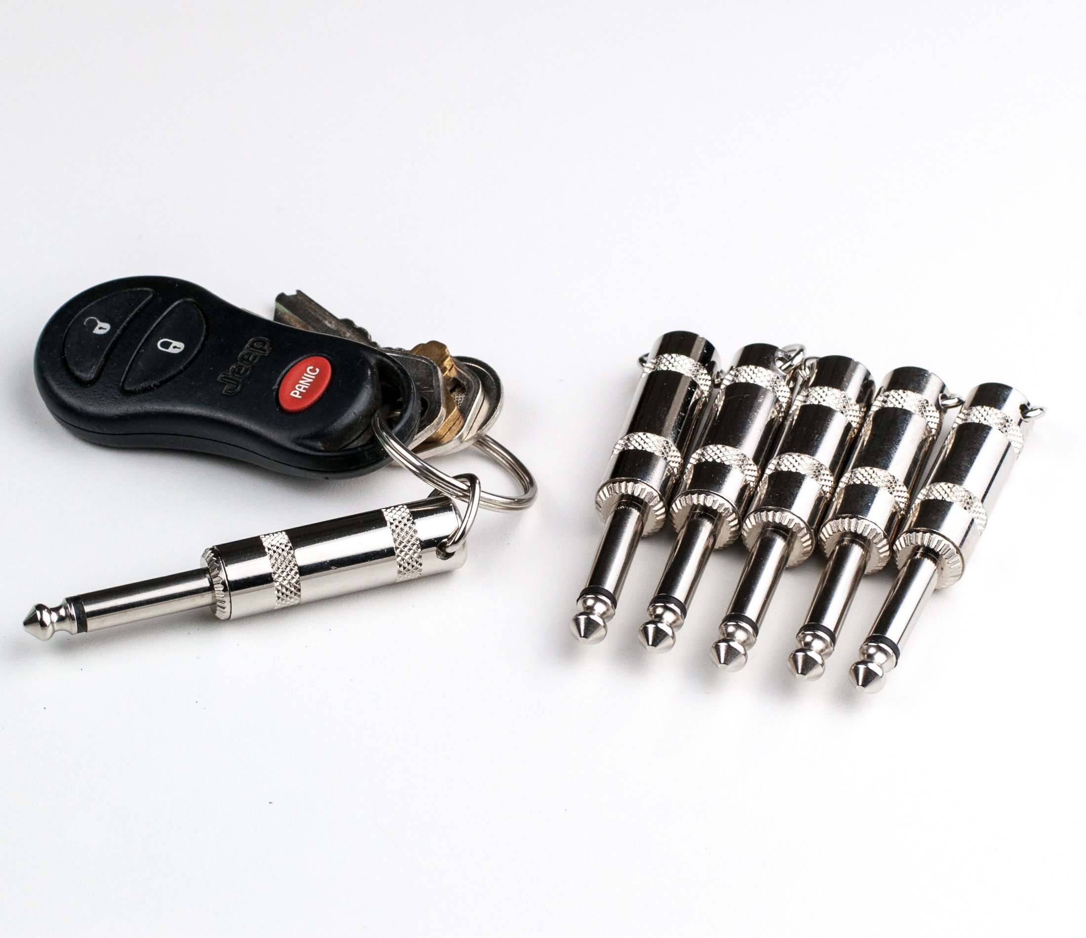DropLight Ind. Handcrafted Guitar Amp Wall Mounted Key Holder with 6 Keychains (Hammer)