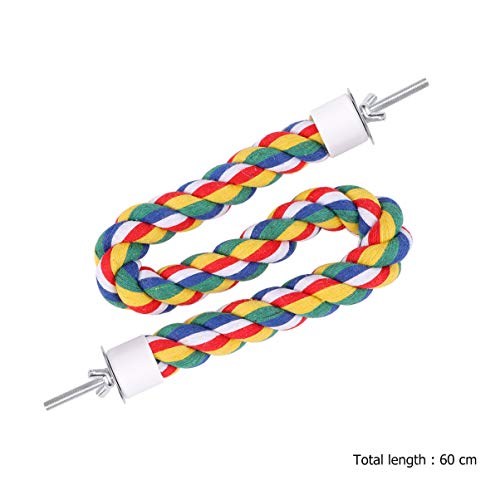 Chicken Swing Large Rope Bird Rope Perches, Comfy Perch Parrot Toys for Rope Bungee Bird Toy (60cm) Rope Bungee Bird Toy