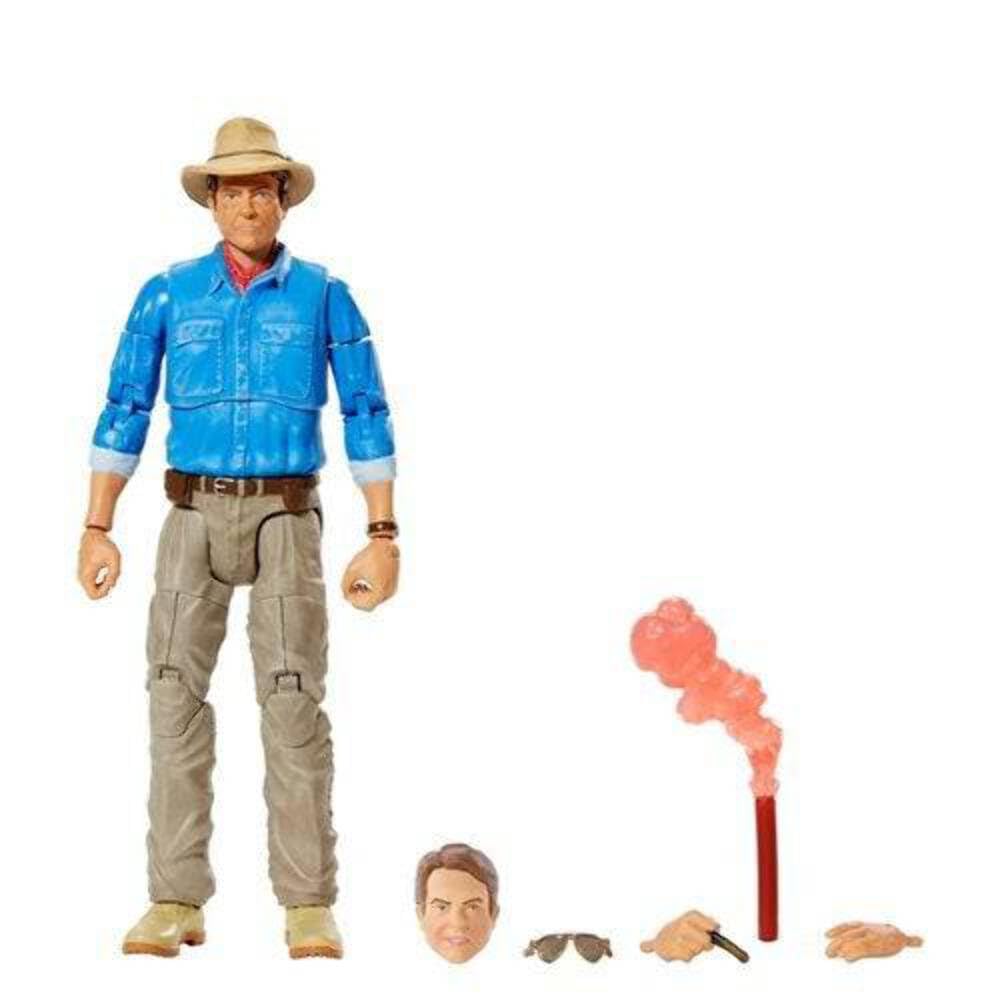 Mattel Jurassic World Toys Amber Collection Ray Arnold 6-in Action Figure with Movie-Inspired Removable Arm, Headset, & Computer Piece Accessory, Collectible Gift for 8 Years Old & Up
