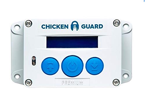 ChickenGuard Automatic Chicken Coop Door Openers, 3 Models, Timer/Light Sensor, Lift up to 4kg Pop Hole Door, Batteries (Premium)