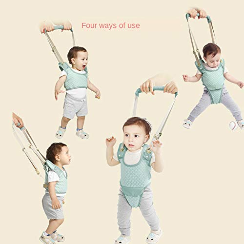 Baby Walking Harness - Handheld Kids Walker Helper - Toddler Infant Walker Harness Assistant Belt (Mint Blue Mesh)