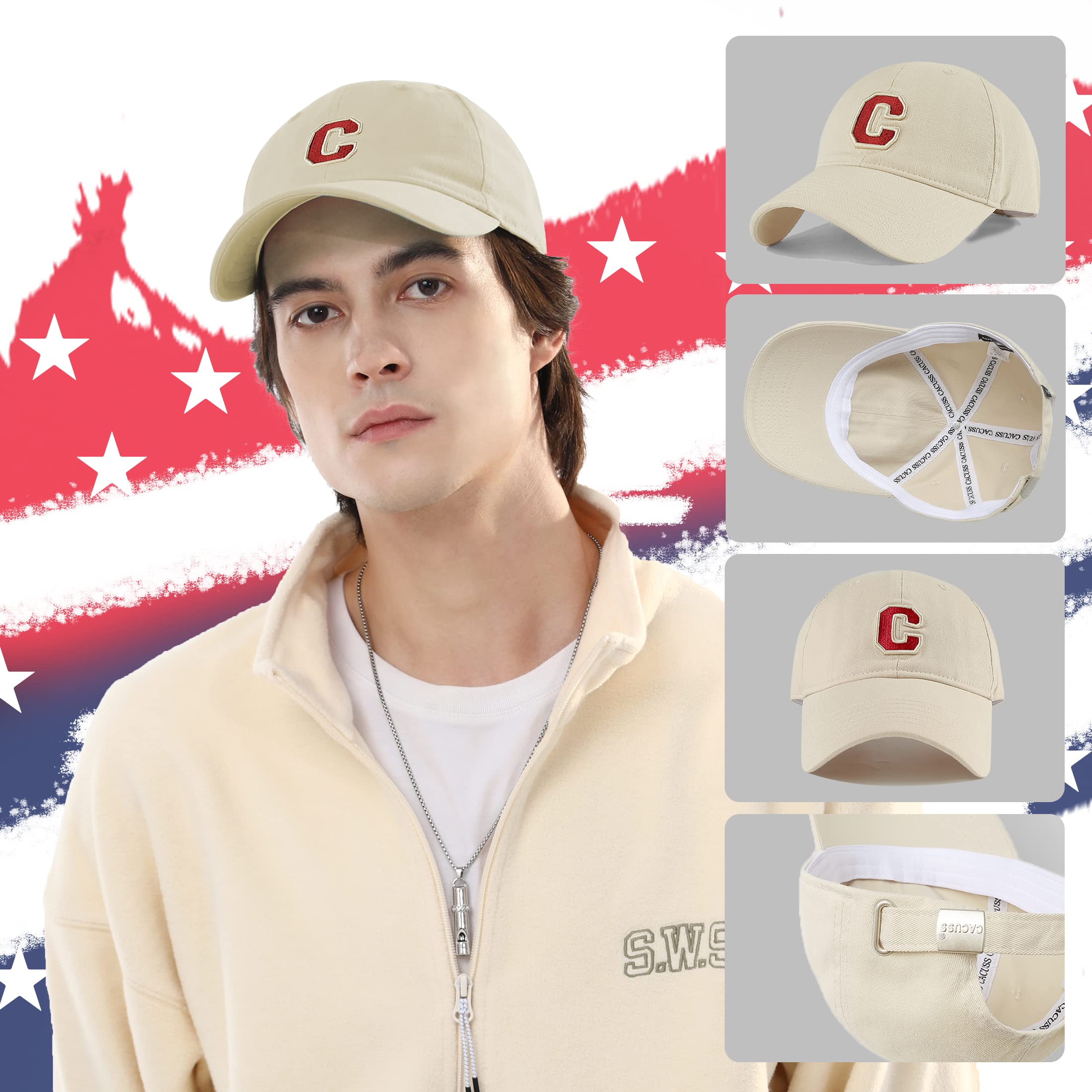 Baseball Cap Men Women Cotton Dad Hat Classic Plain Khaki Hat Adjustable Workout Hats Unisex Low Profile Hat