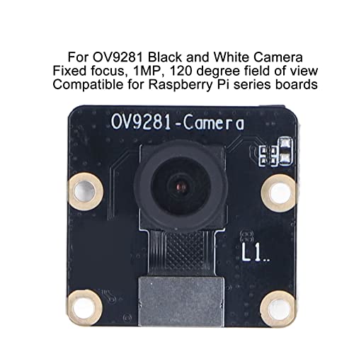 Camera Module, Board Cam Module 120 Degree View Fixed Focus Black White 1MP for Printer for Surveillance Cam