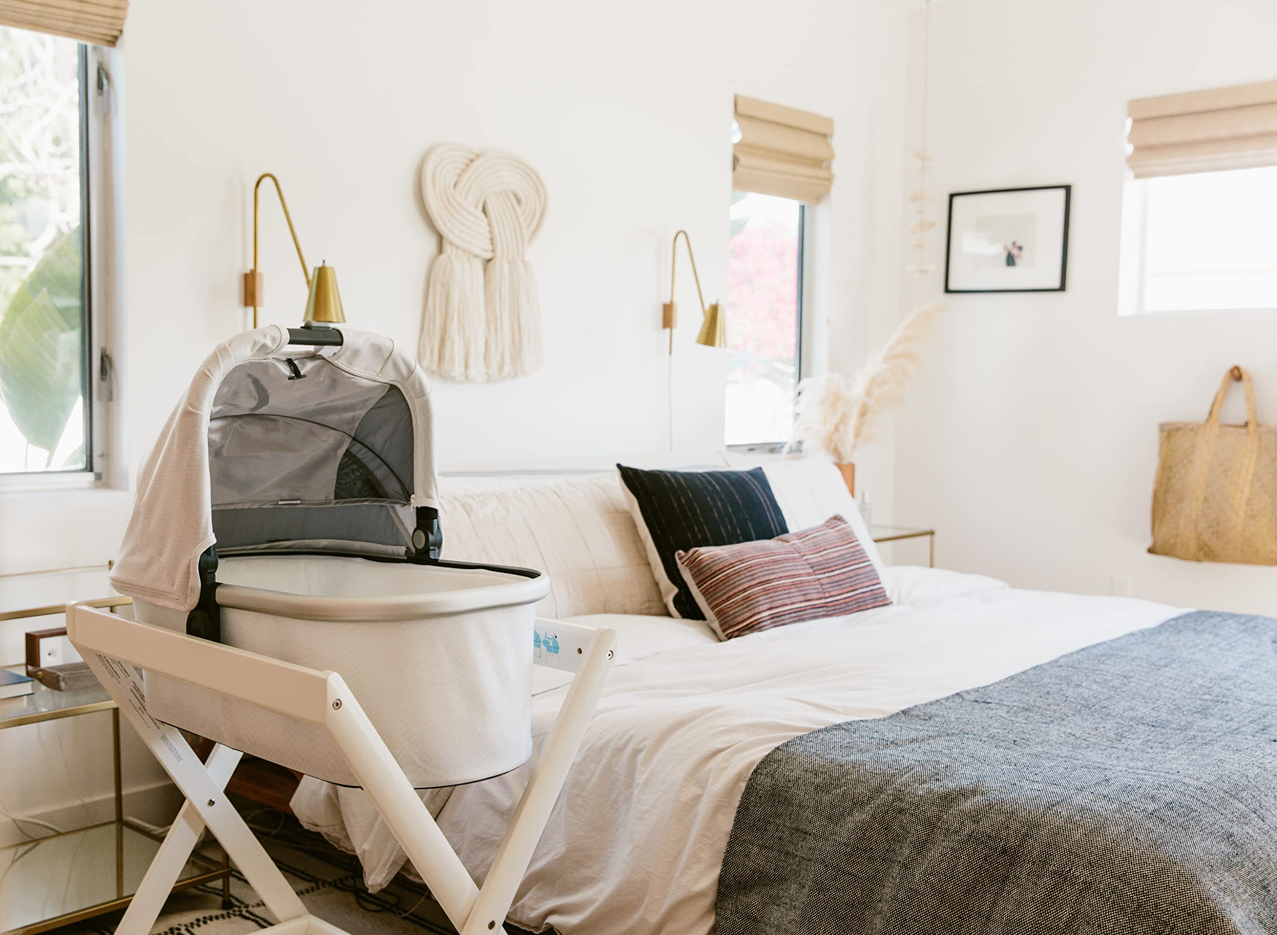 Bassinet - Alice (Dusty Pink/Silver/Saddle Leather)
