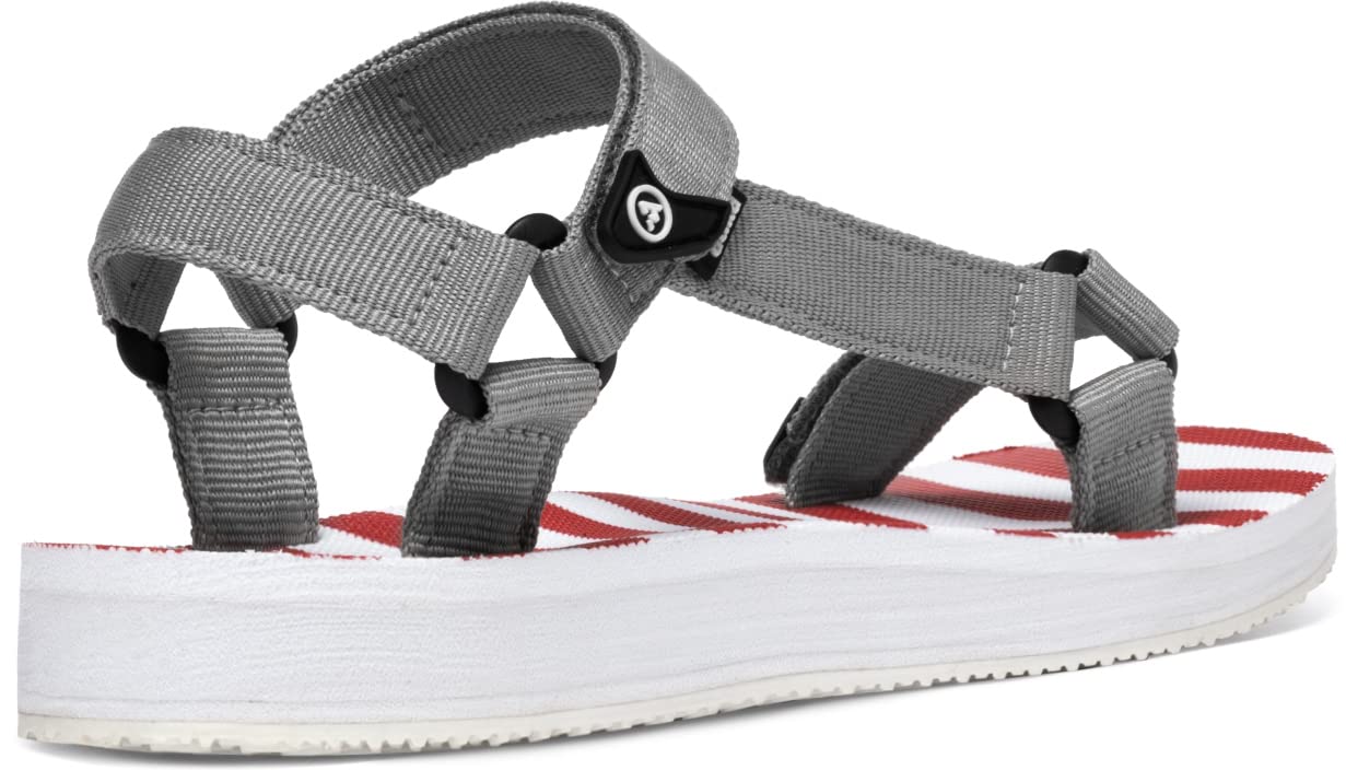 atika Women's Outdoor Walking Sandals, Open Toe Arch Support Trail Hiking Sandals, Strap Sport Sandals Water Shoes, Raised Islander Purple, 5