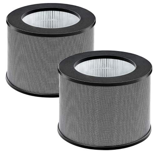Nyemo TT-AP006 HEPA Replacement Filter Compatible with Black TT-AP006 Air Purifier, 3-in-1 H13 True HEPA with Activated Carbon Pre-Filter, 2 Pack