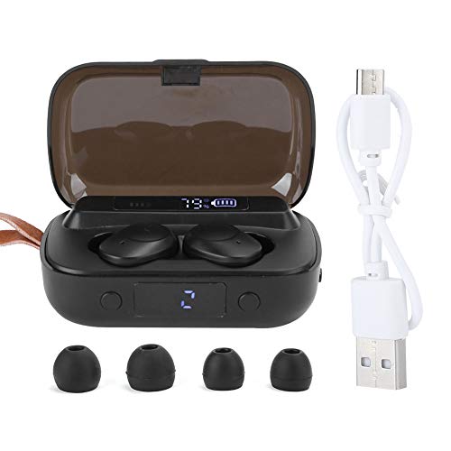 Bluetooth Earphones, A13 TWS Wireless Portable Sports Headsets Touch Control Headsets with LED Digital Power Display (with Cord)
