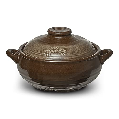 Dolsot Korean Stone Bowl Clay Pots For Cooking Korean Pot Ceramic Cooking Pot Korean Stone Pot Korean Bowl Onggi Kimchi Pot Stone Donabe Pot Crazy Claypot Ttukbaegi Pot With Lid 뚝배기 (large 34oz)