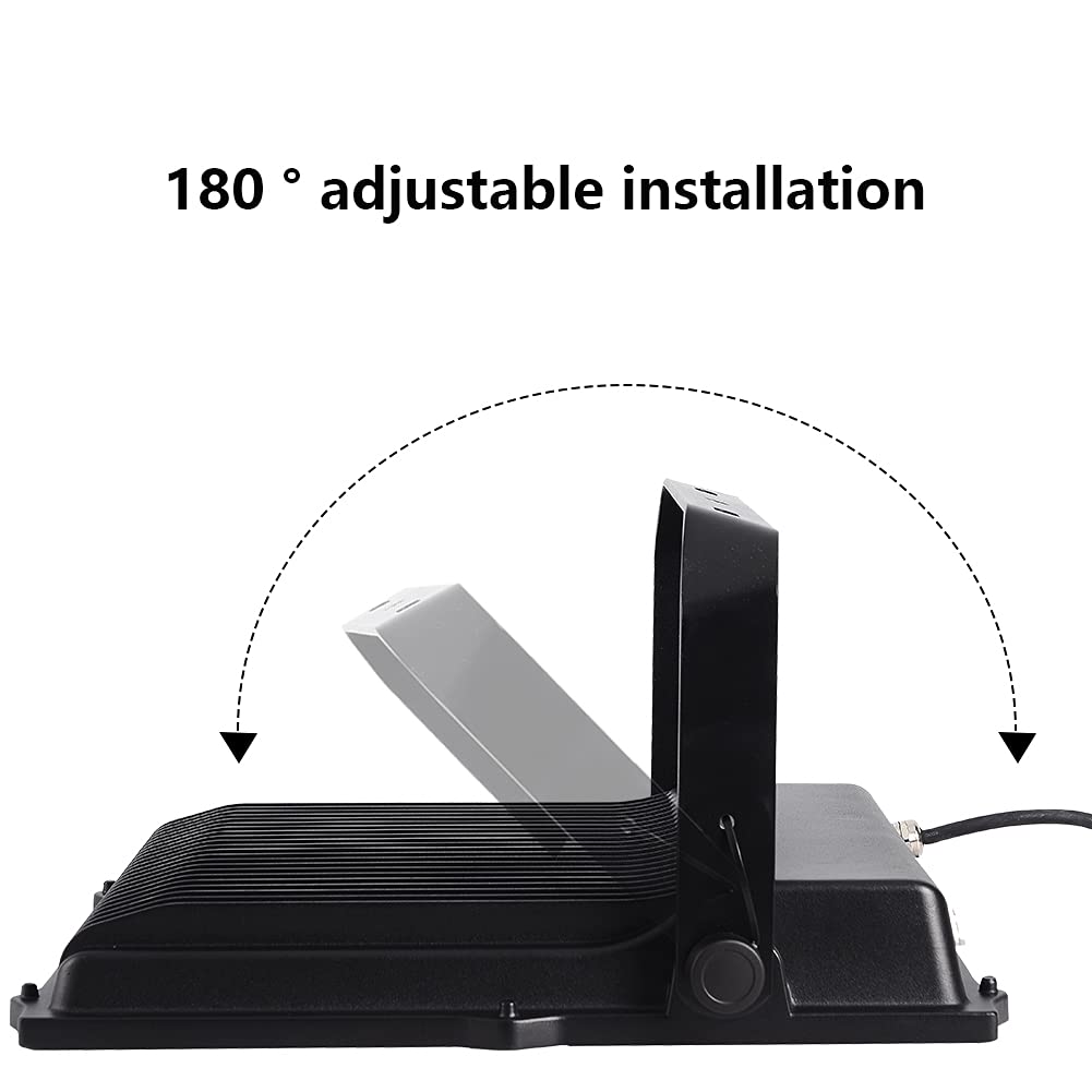 OSTEK 150W LED Flood Light, 21000LM Outdoor Commercial Lighting IP65 Waterproof,450W HPS Equivalent, Daylight 5000K, Security Floodlight for Home, Backyard, Patio, Garden ETL DLC (150)