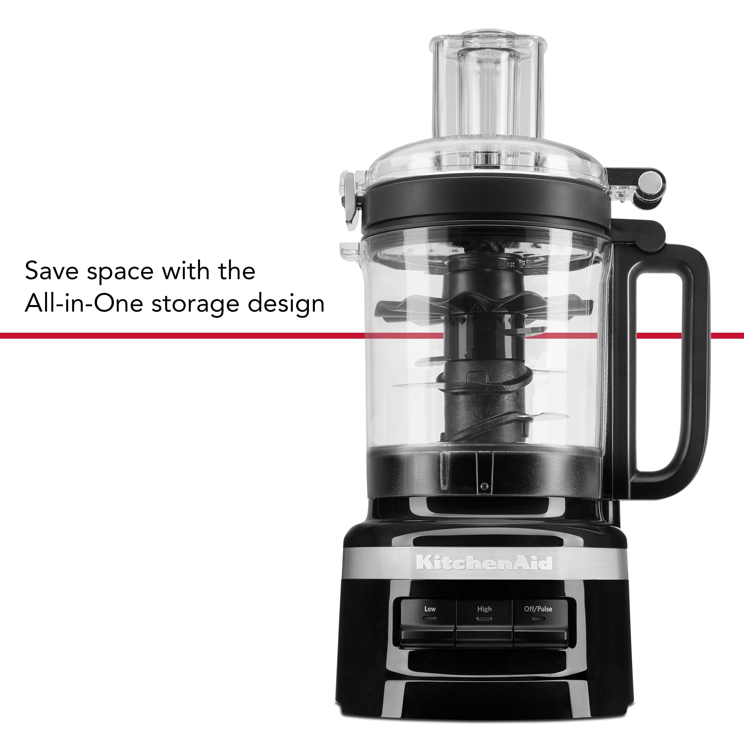 KitchenAid 9 Cup Food Processor - KFP0921, Onyx Black
