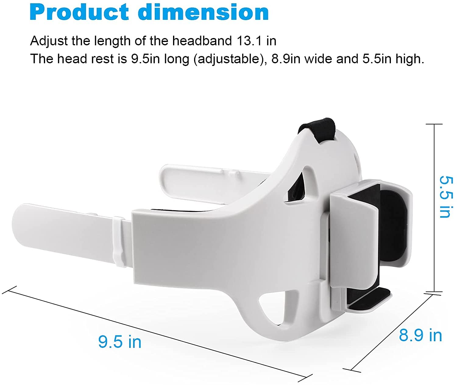 Oculus Quest 2 Accessories Head Strap, Replacement for Elite Strap,Adjustable Head Strap Headband Enhanced Support and Reduce Head Pressure in VR, Comfortable Protective Strap for Oculus Quest 2