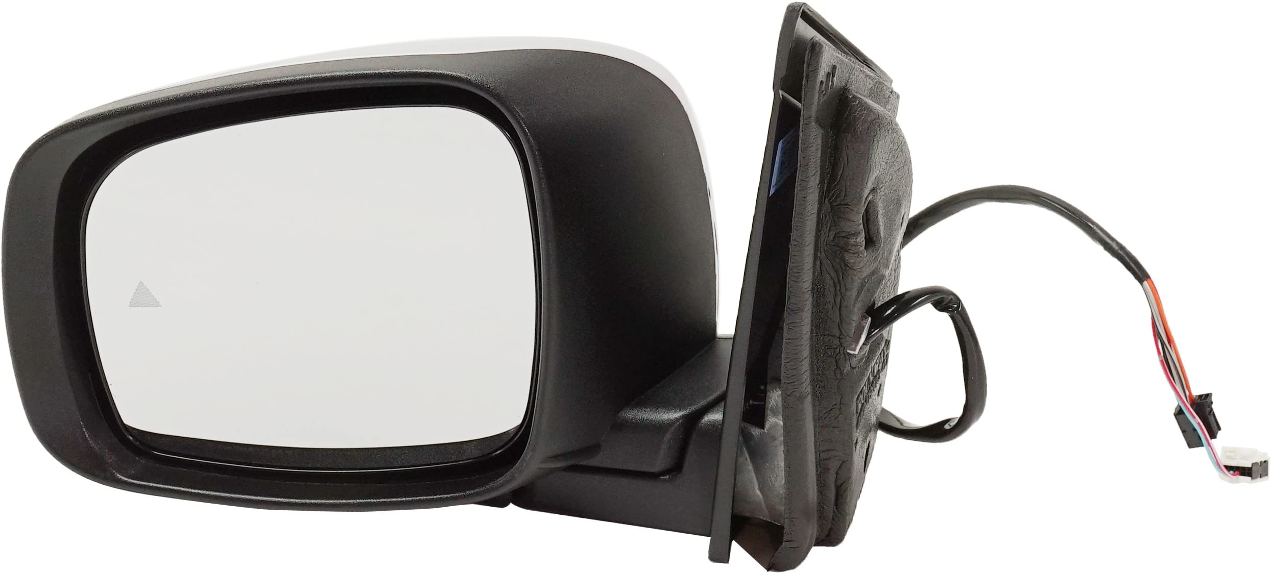 Kool Vue Driver & Passenger Side Power Heated Mirrors for Dodge Grand Caravan Chrysler Town & Country 2009-2016 With Signal Light & Blind Spot Monitor; Without Memory Chrome
