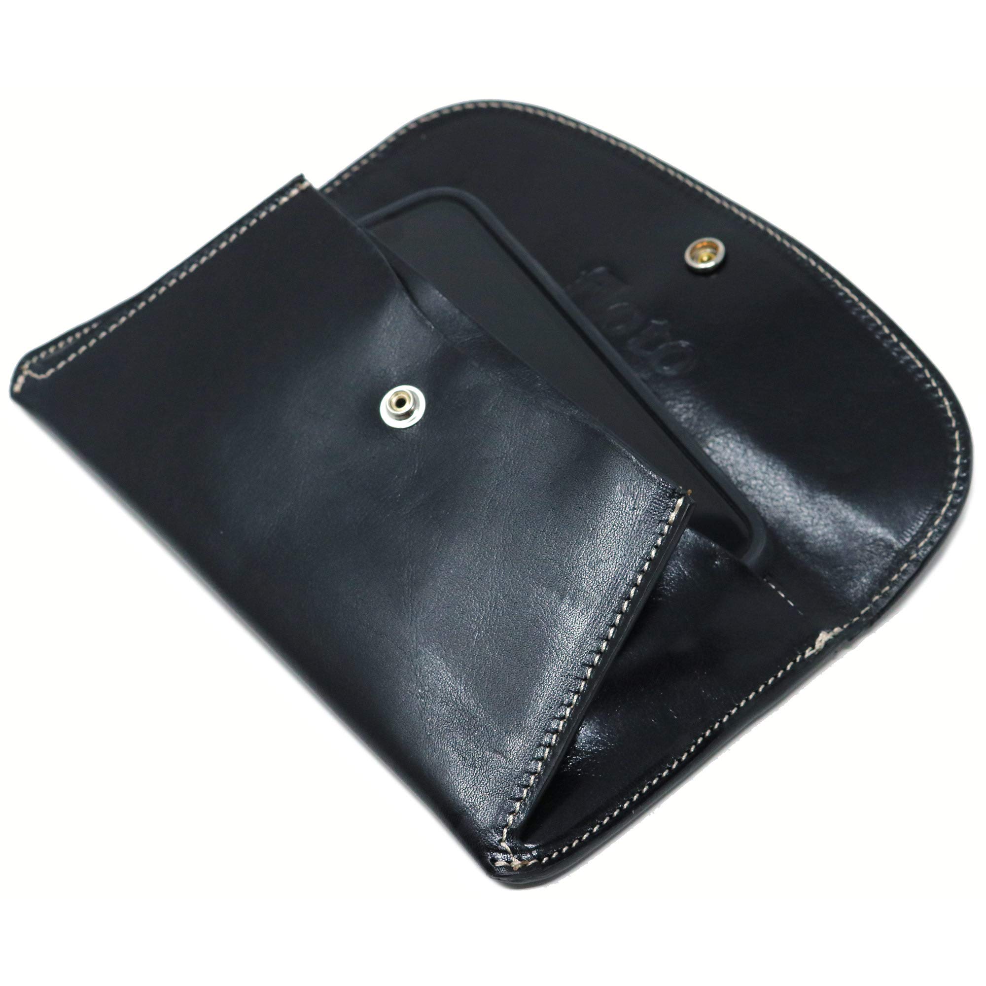 Floto Roma Clutch Women's Leather Snap Wallet Organizer (Vecchio Brown)