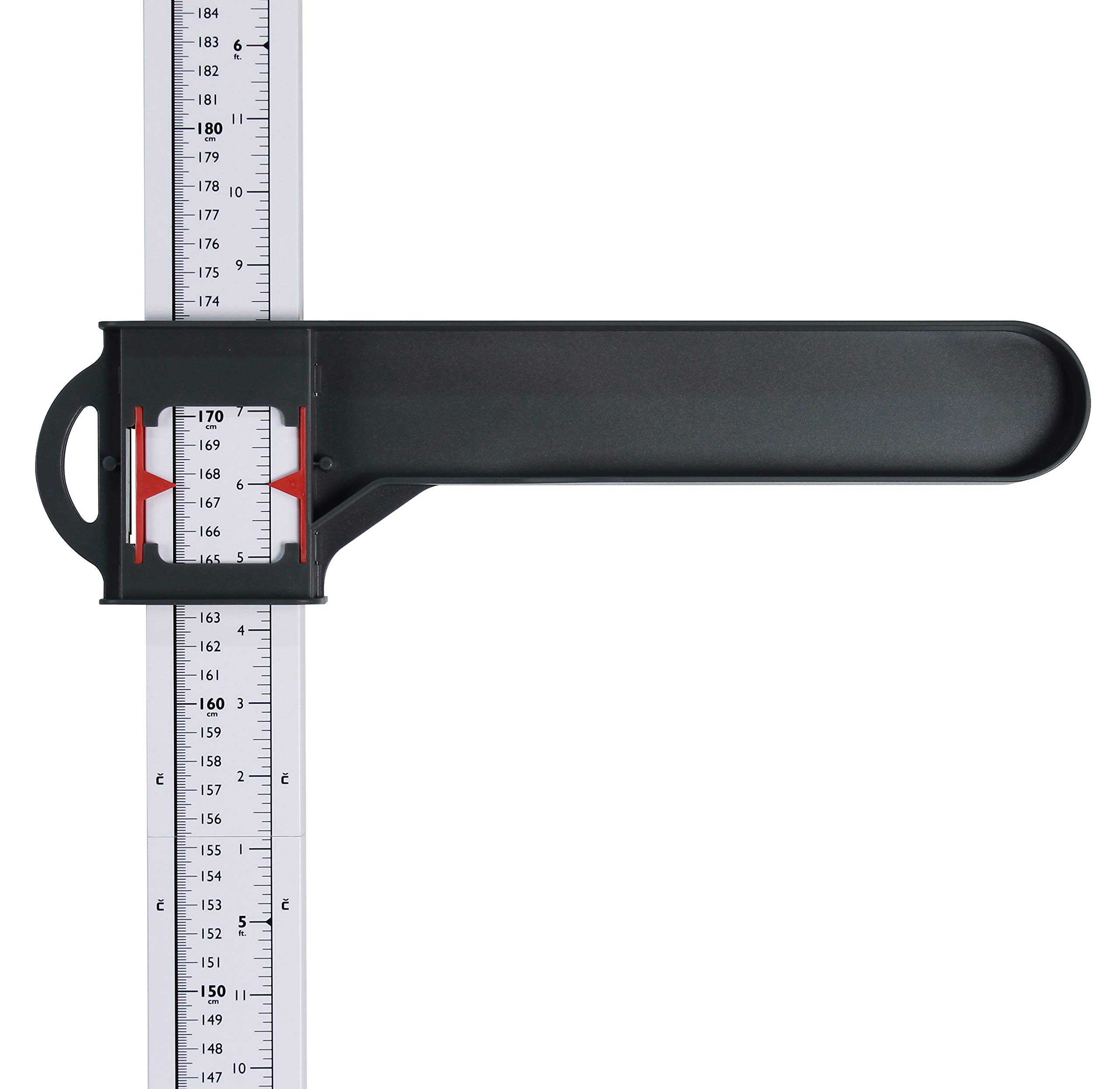 DETECTO PHR Portable Stadiometer Height Measuring Rod 4.5-81 Inch/11.5-205 cm, Accurate Scale Height Measuring Tool for Office Clinic Wall Adult Kids