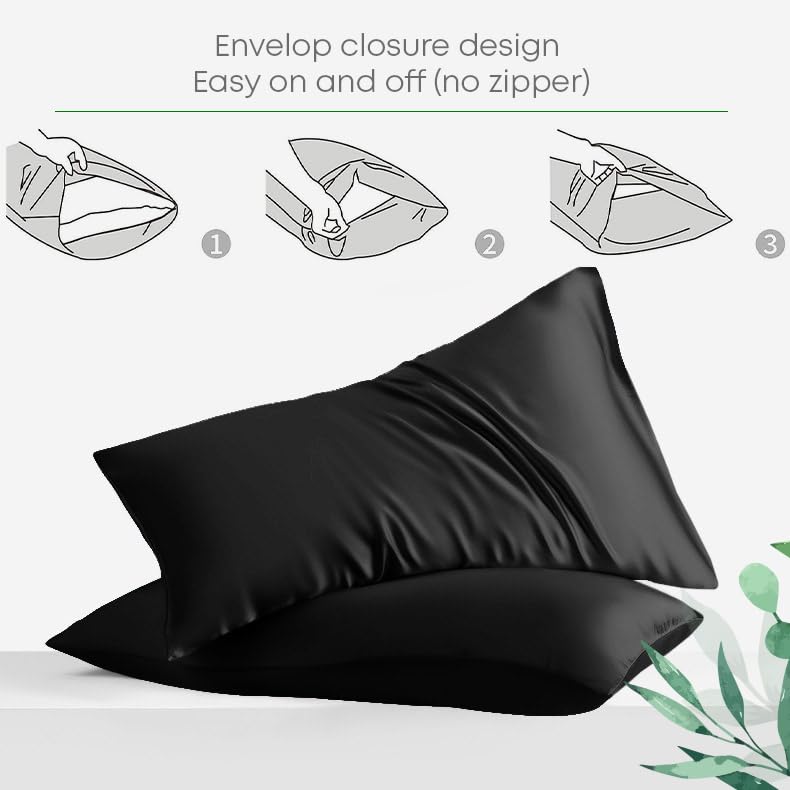 Linenwalas Tencel Lyocell Duvet Cover Set with Deep Pocket Fitted Sheet, Viscose Made from Eucalyptus Soft, Lightweight and Breathable Complete Halloween Black Bedding Set (Jet Black, King)